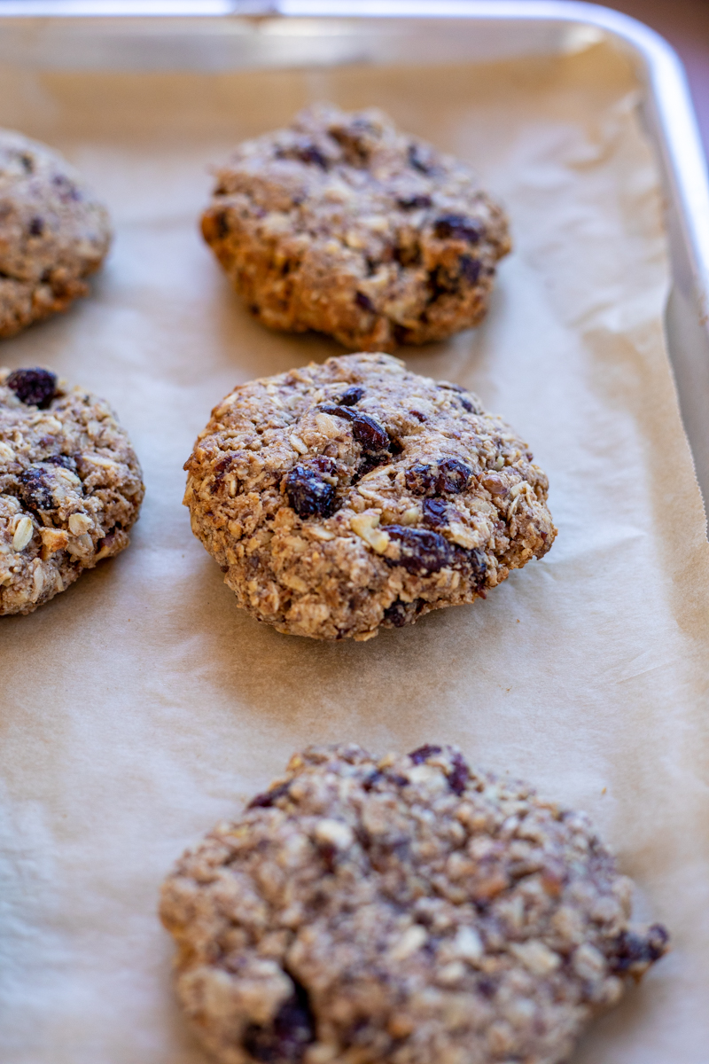Cranberry Ginger Oatmeal Cookies - The Dreaming Foodie